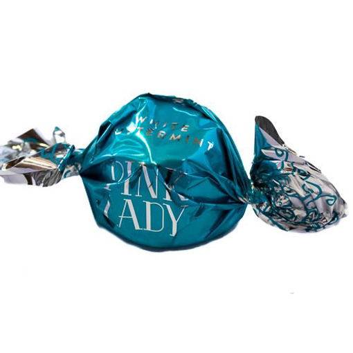 Pink Lady White Buttermint Chocolates in 4kg Bag. Wallies Lollies