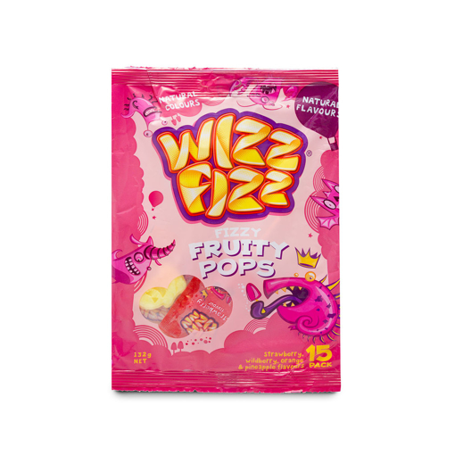 Wizz Fizz Lollipops. Wallies Lollies