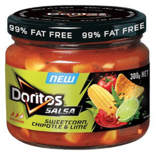 DORITOS Salsa Sweetcorn, Chipotle & Lime 300g. Wallies Lollies